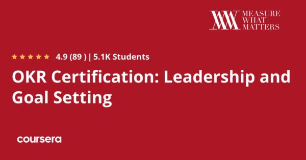 OKR Certification: Leadership and Goal Setting - Coursya