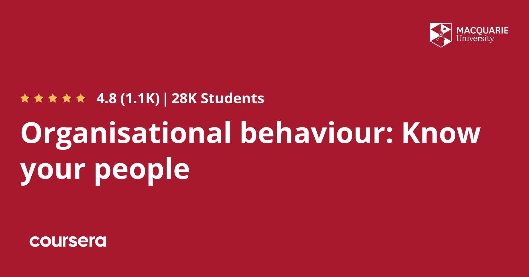 Organisational behaviour: Know your people - Coursya