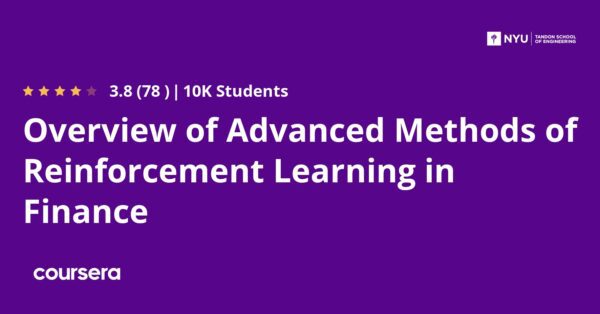 Overview of Advanced Methods of Reinforcement Learning in Finance - Coursya