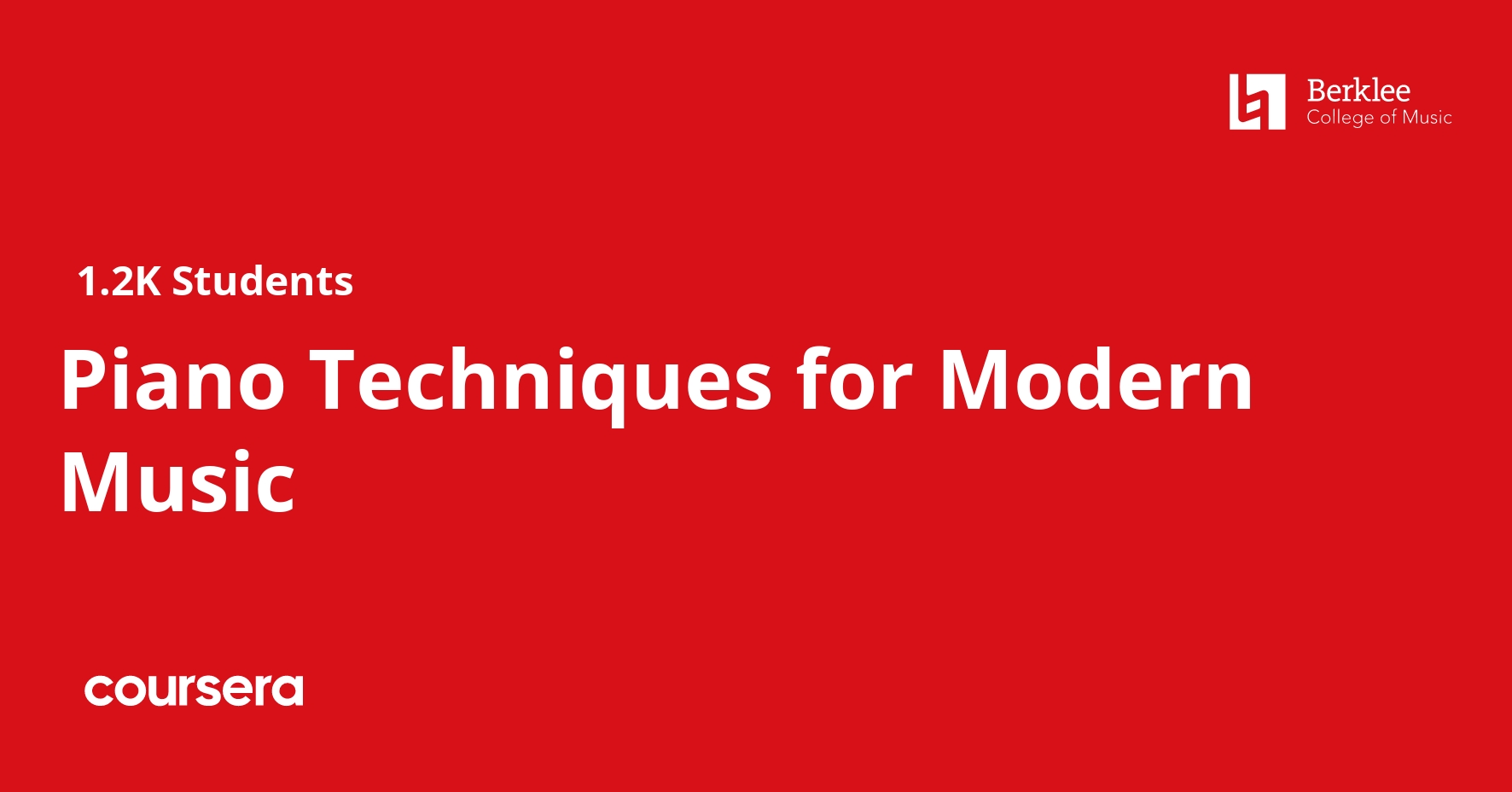 Piano Techniques for Modern Music - Coursya