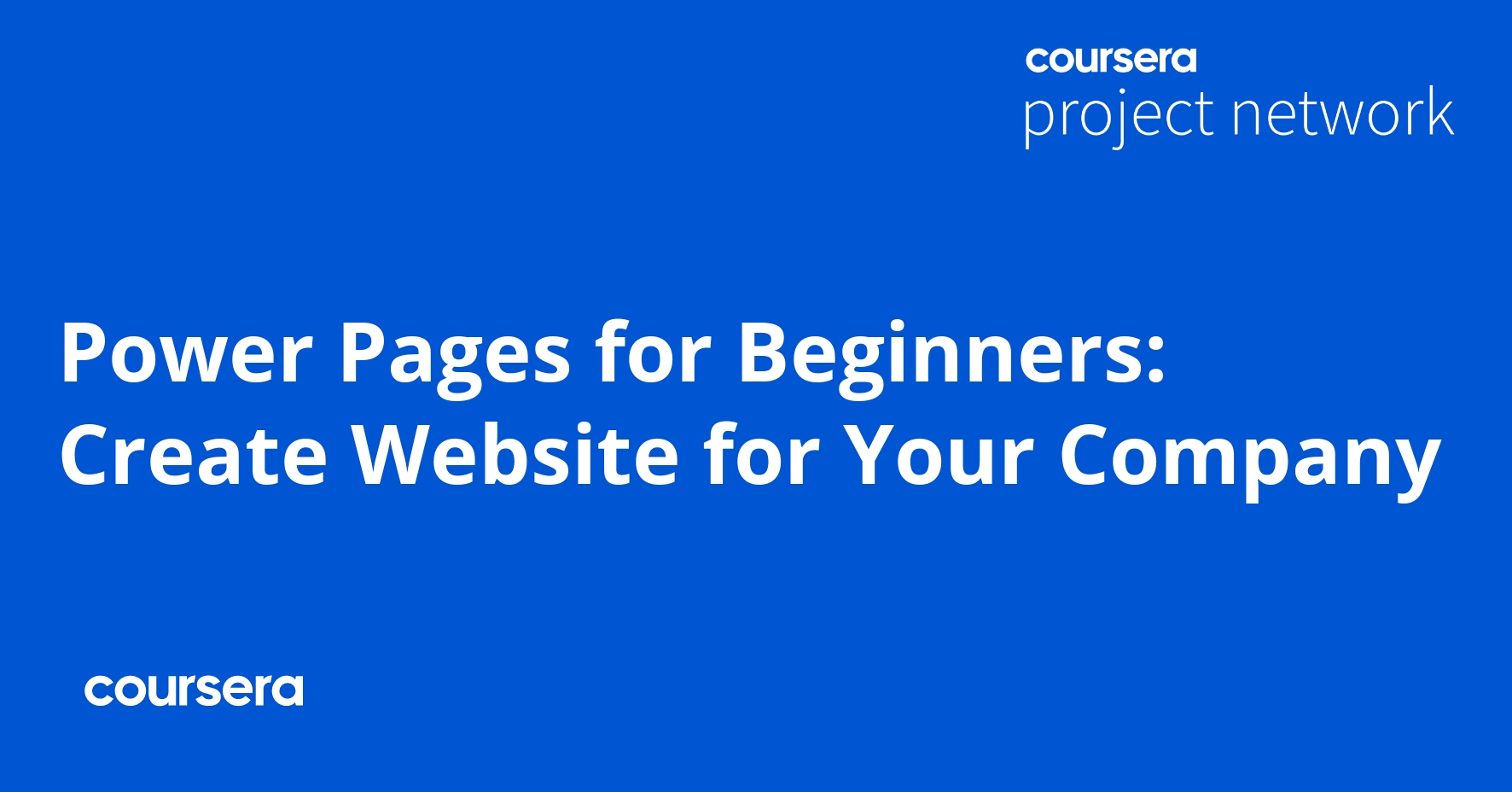 Power Pages for Beginners: Create Website for Your Company - Coursya