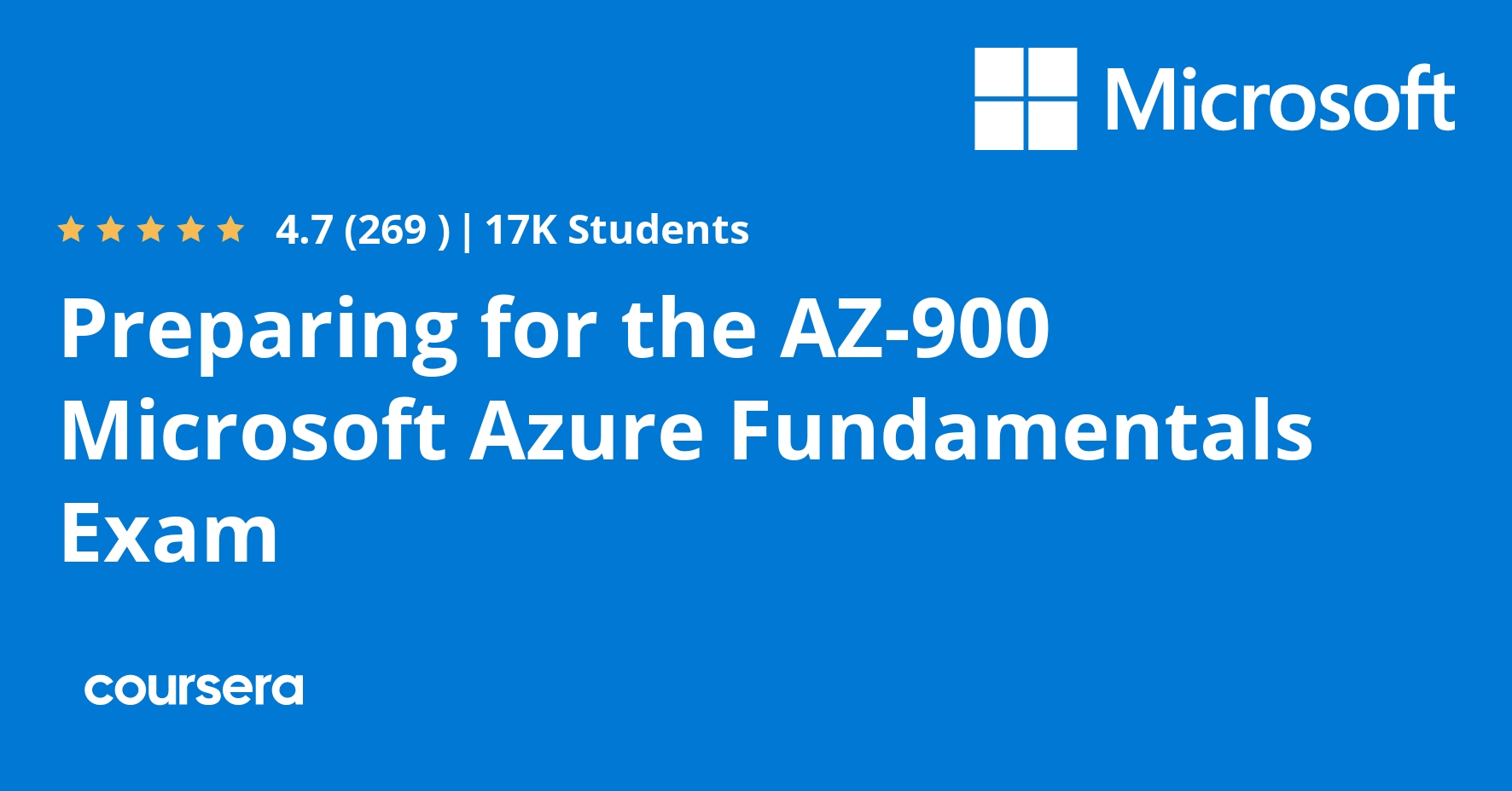 Preparing for the AZ-900 Microsoft Azure Fundamentals Exam - Coursya