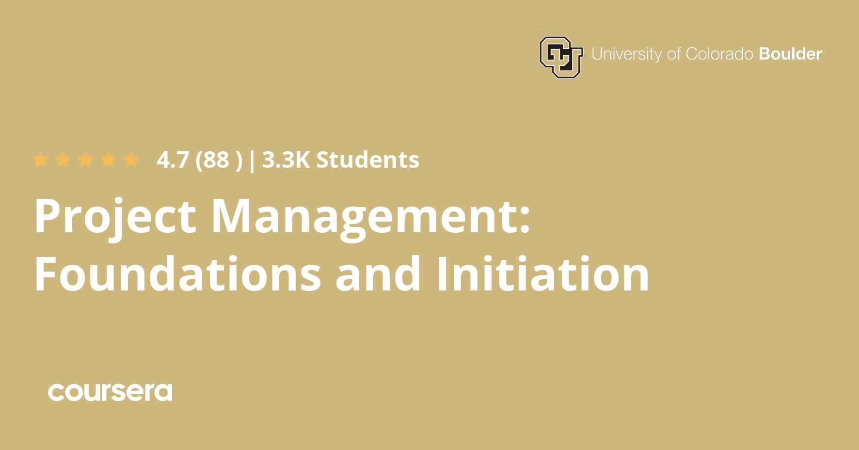 Project Management: Foundations and Initiation - Coursya