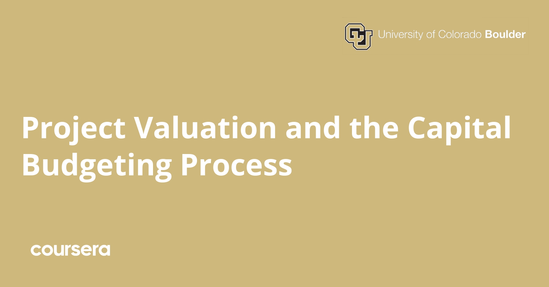 Project Valuation and the Capital Budgeting Process - Coursya