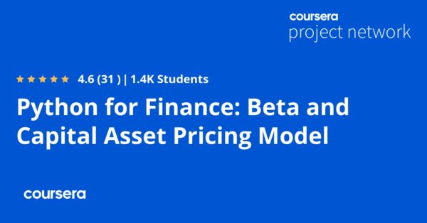 Python for Finance: Beta and Capital Asset Pricing Model - Coursya