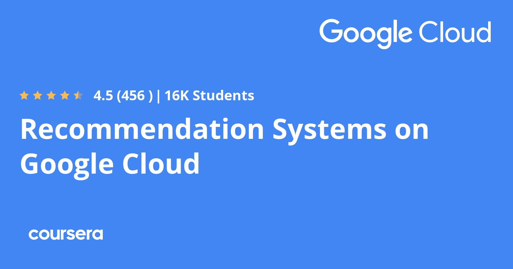 Recommendation Systems on Google Cloud - Coursya