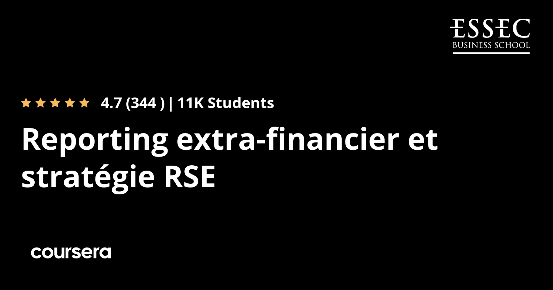 Reporting extra-financier et stratégie RSE - Coursya