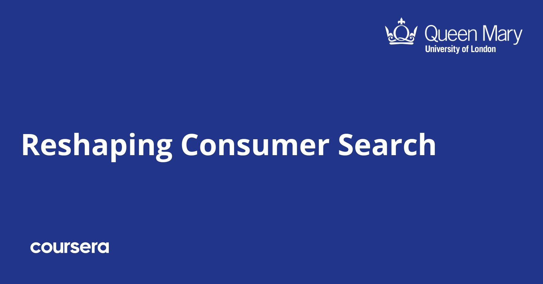 Reshaping Consumer Search - Coursya