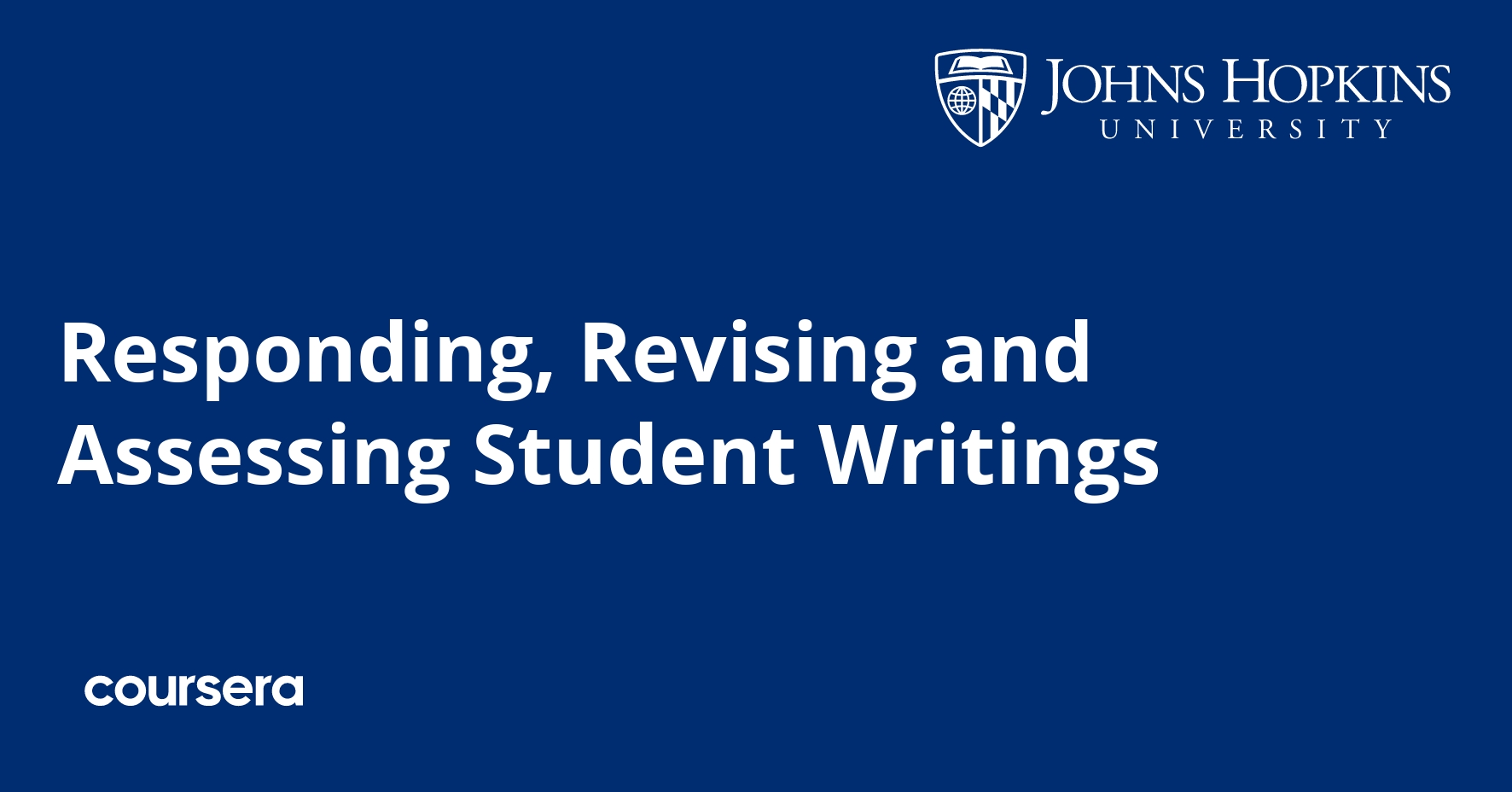 Responding, Revising and Assessing Student Writings - Coursya