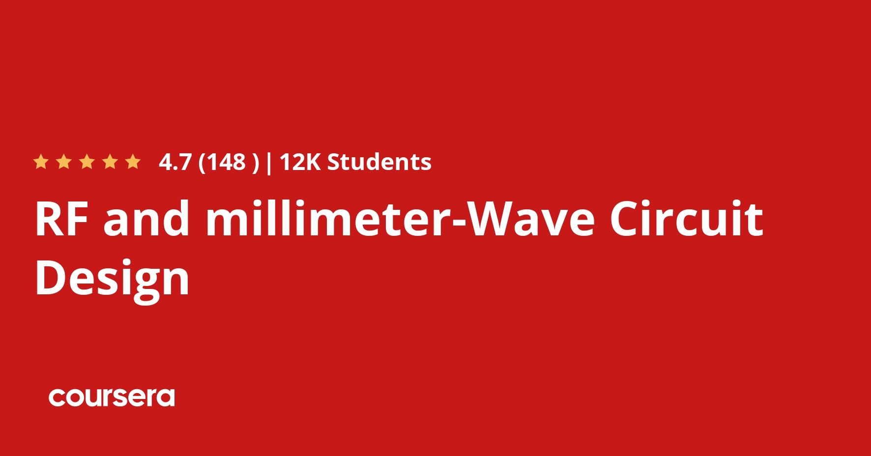 RF and millimeter-Wave Circuit Design - Coursya