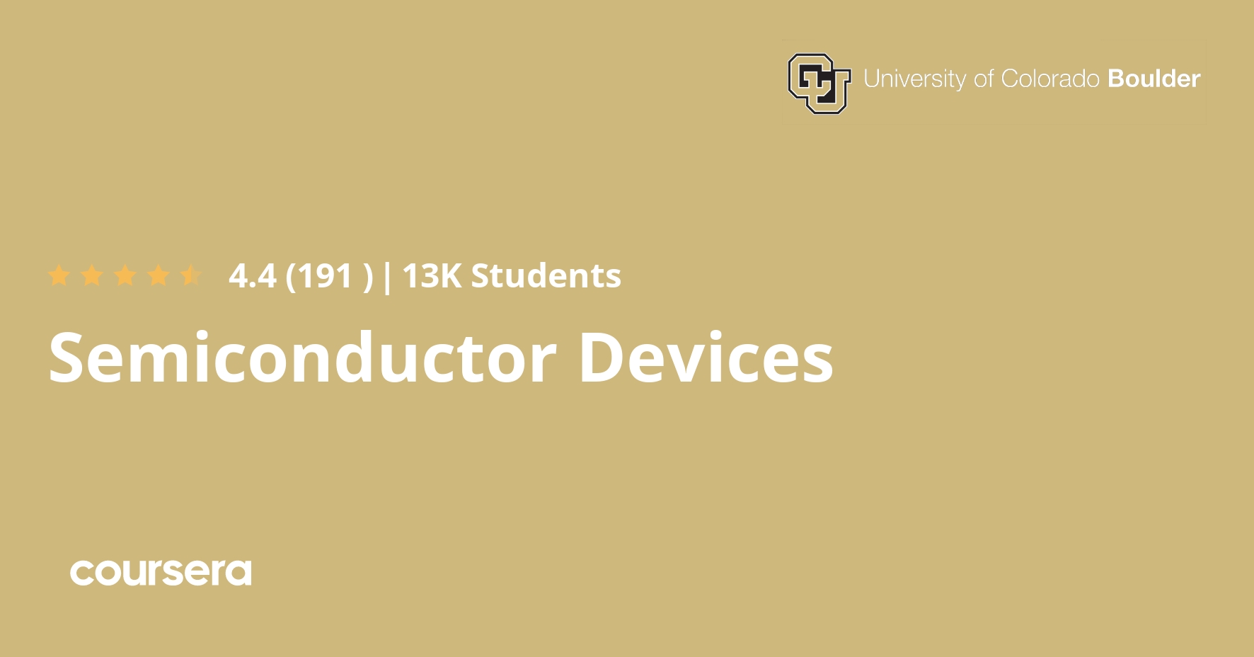 Semiconductor Devices Specialization - Coursya
