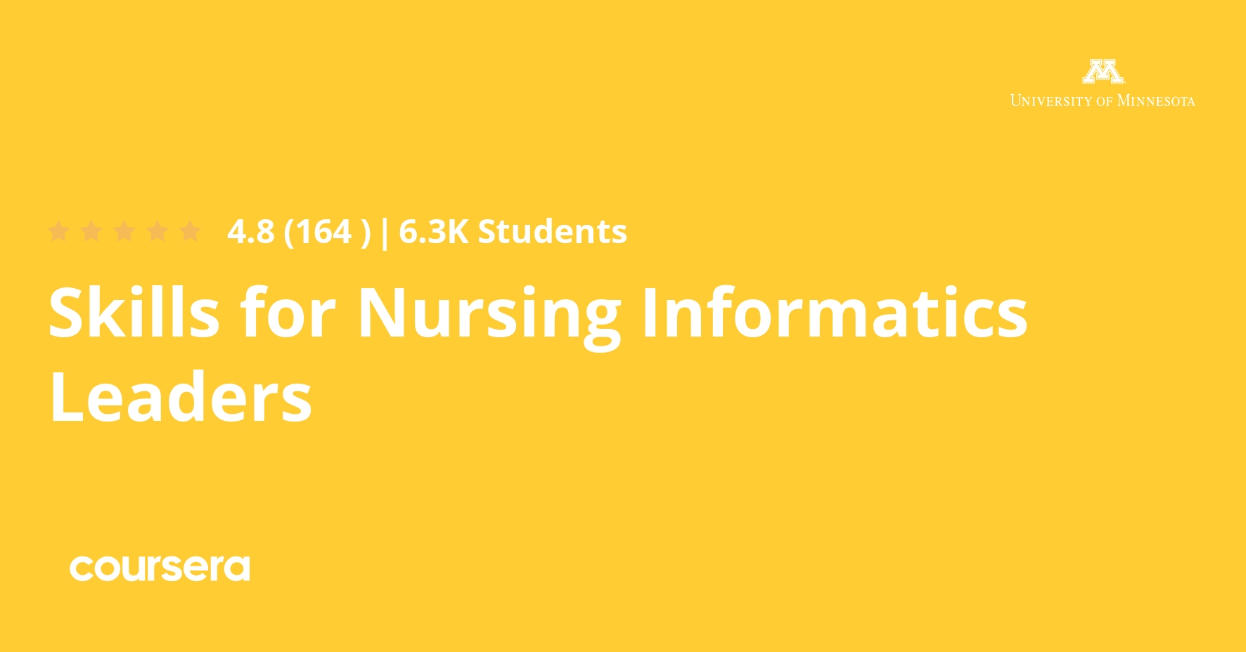 Skills for Nursing Informatics Leaders - Coursya