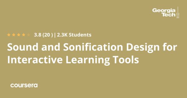 Sound and Sonification Design for Interactive Learning Tools - Coursya