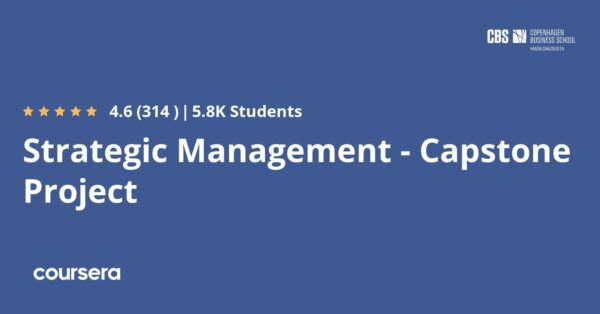 Strategic Management - Capstone Project - Coursya