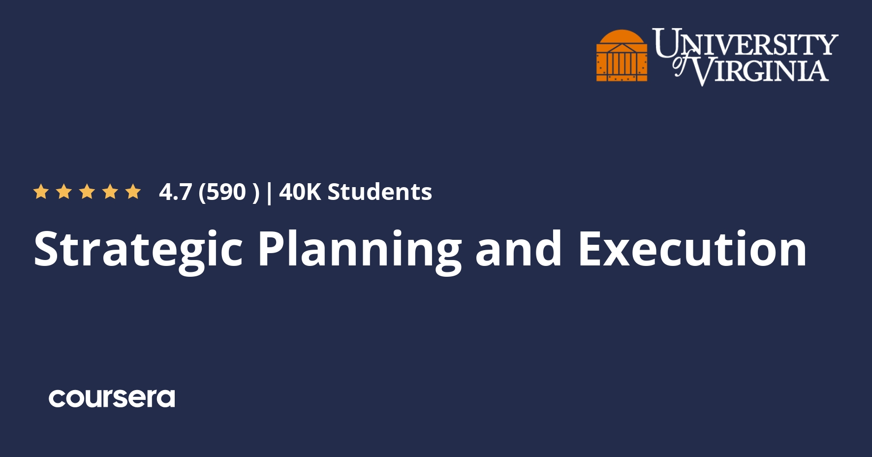 Strategic Planning and Execution - Coursya