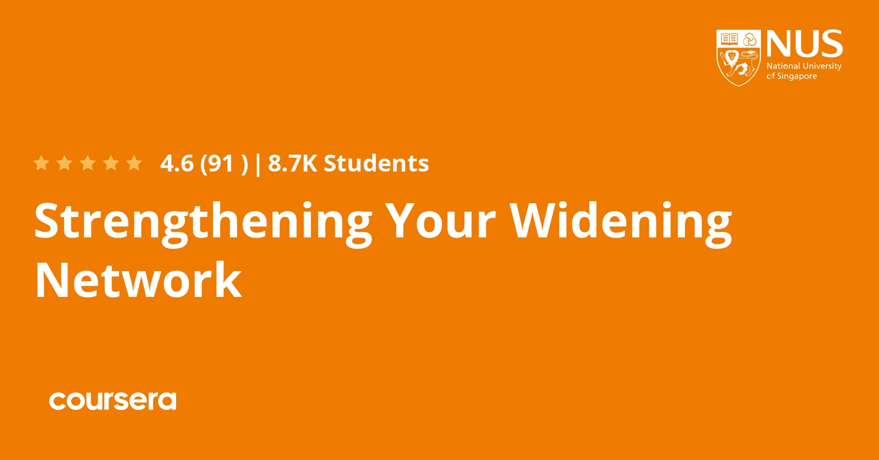 Strengthening Your Widening Network - Coursya