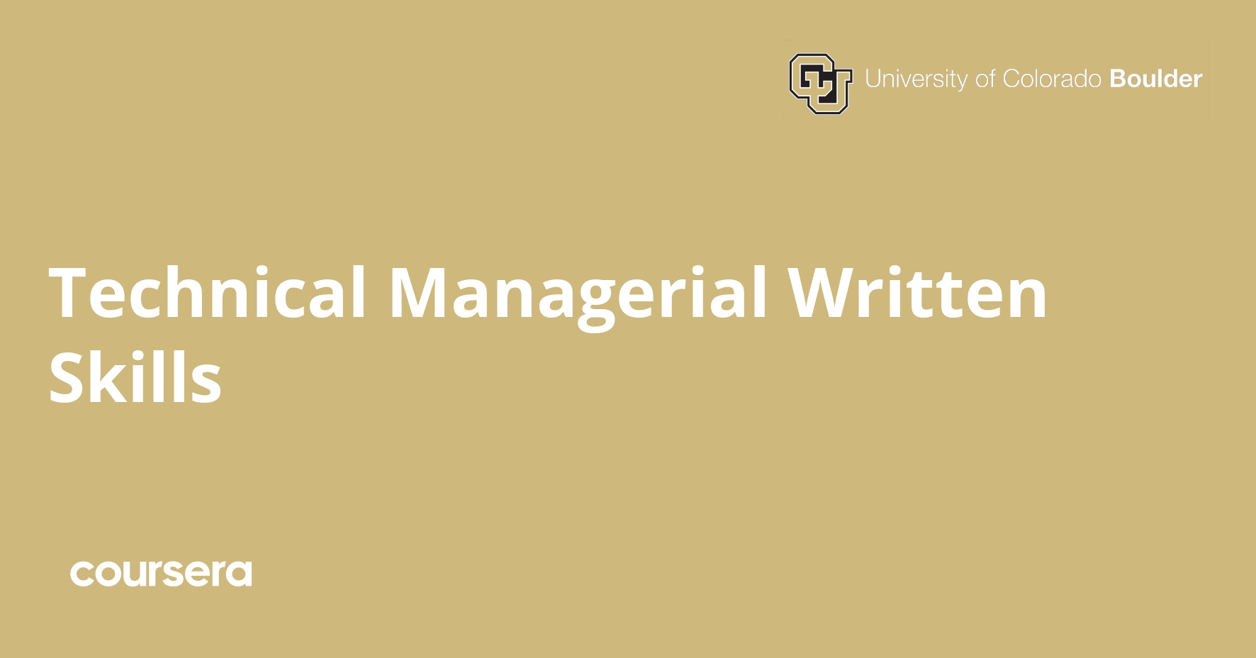 Technical Managerial Written Skills - Coursya