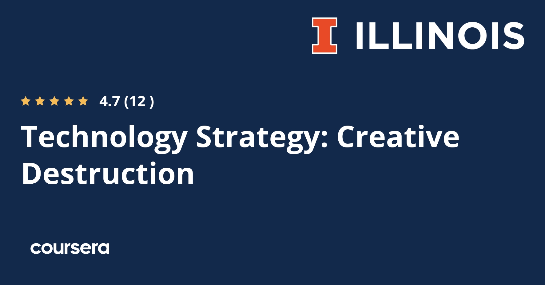 Technology Strategy: Creative Destruction - Coursya