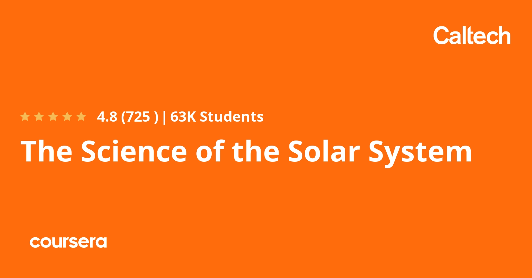 The Science of the Solar System - Coursya