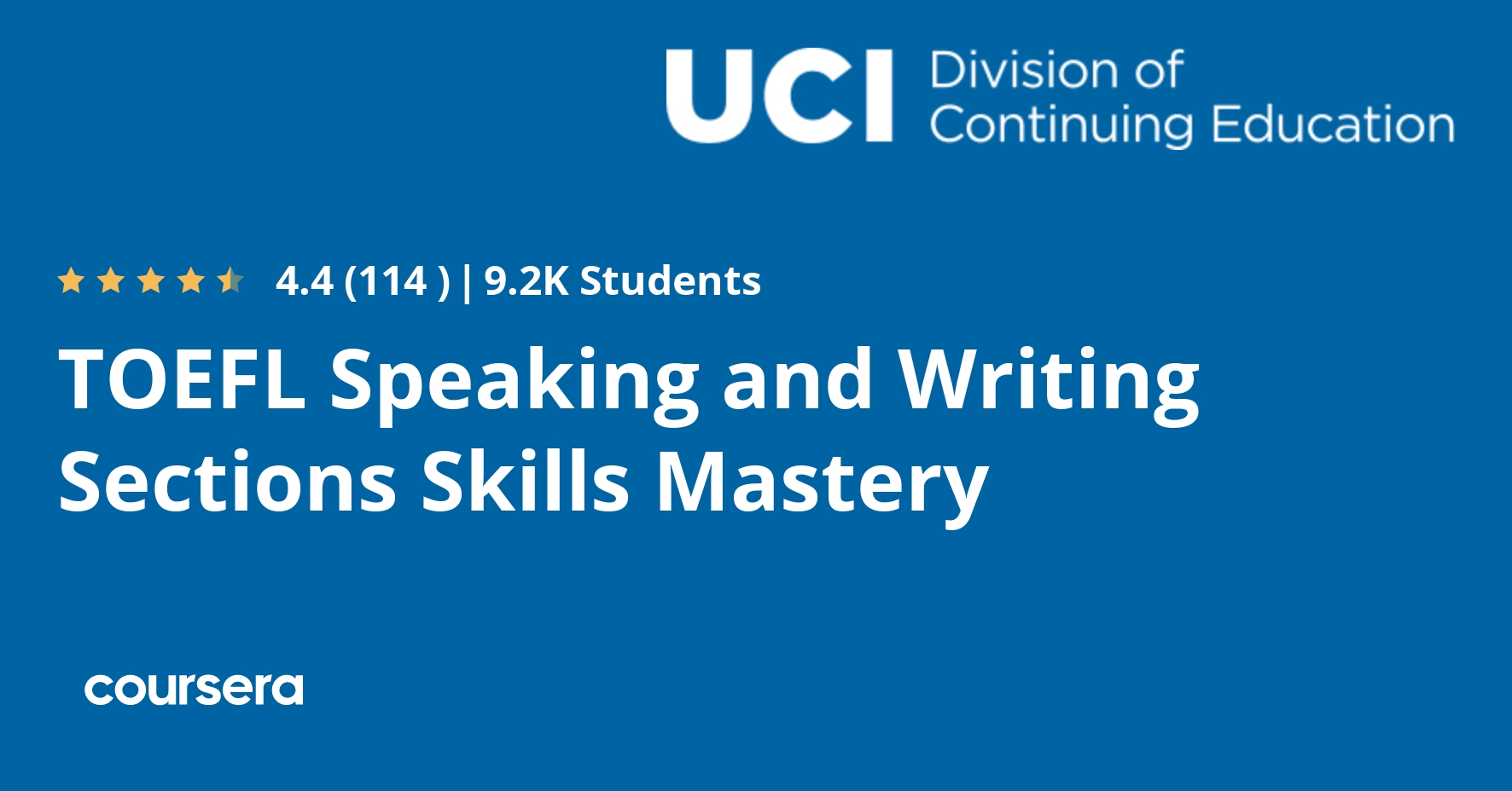 TOEFL Speaking and Writing Sections Skills Mastery - Coursya