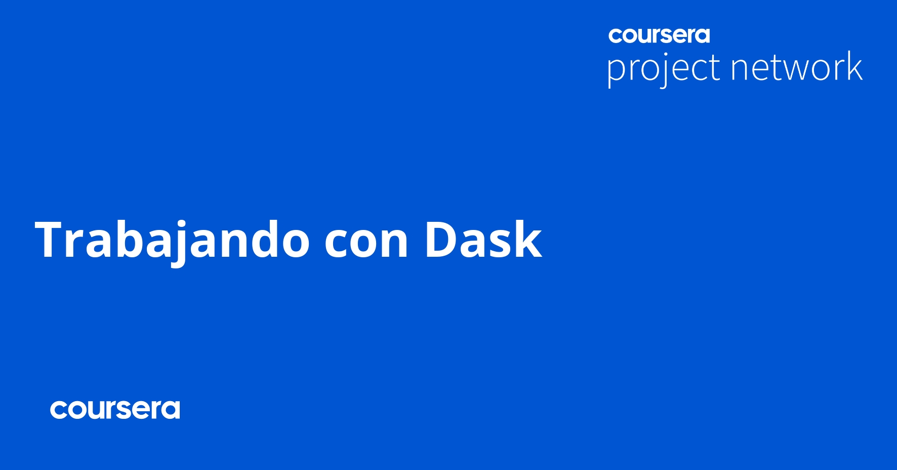 Trabajando con Dask - Coursya