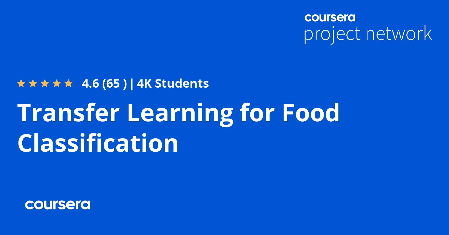 Transfer Learning for Food Classification - Coursya