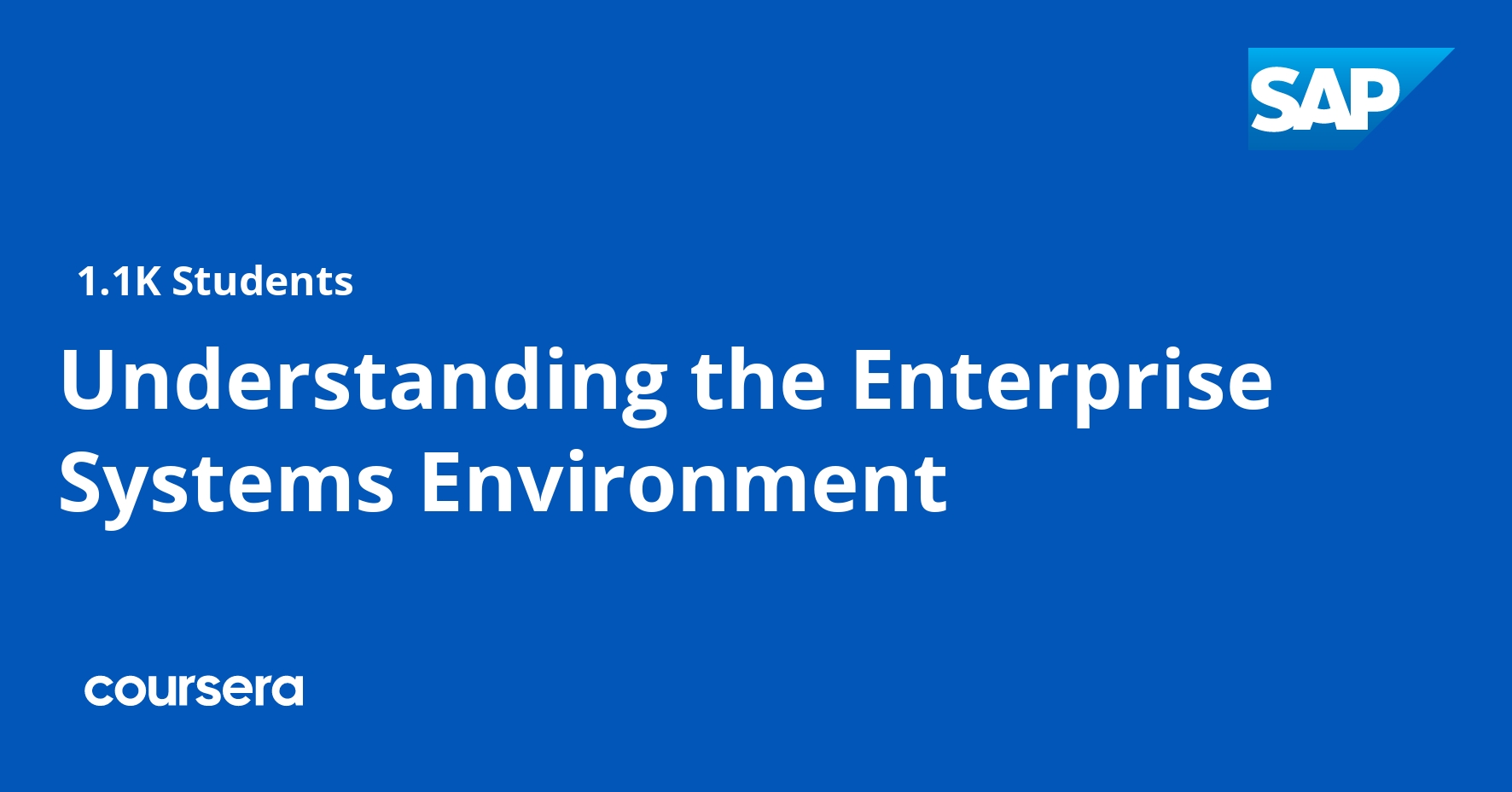 Understanding the Enterprise Systems Environment - Coursya
