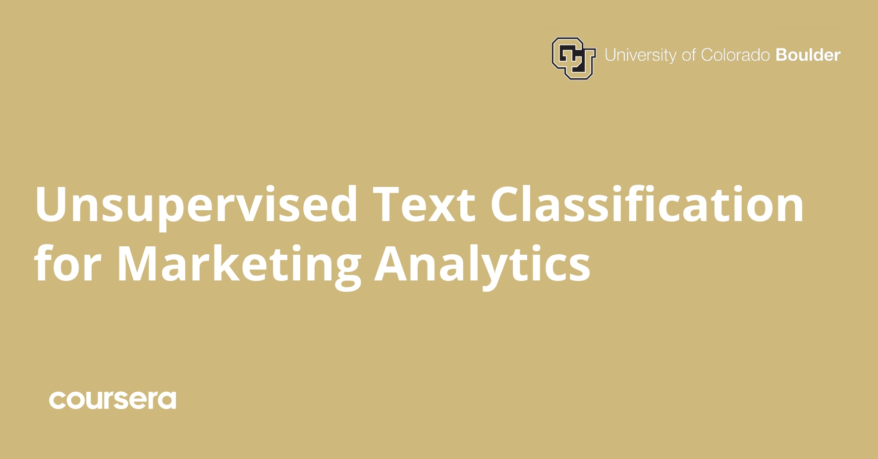Unsupervised Text Classification for Marketing Analytics - Coursya