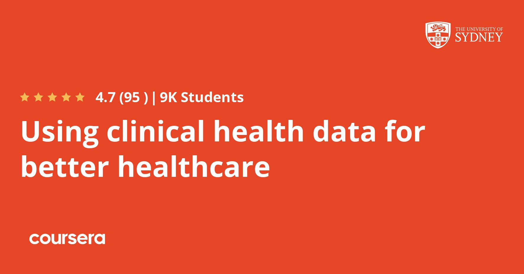 Using clinical health data for better healthcare - Coursya