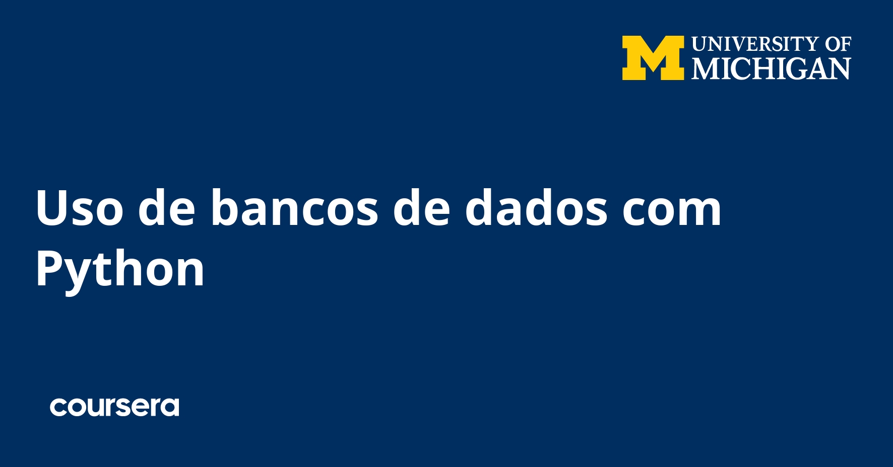 Uso de bancos de dados com Python - Coursya
