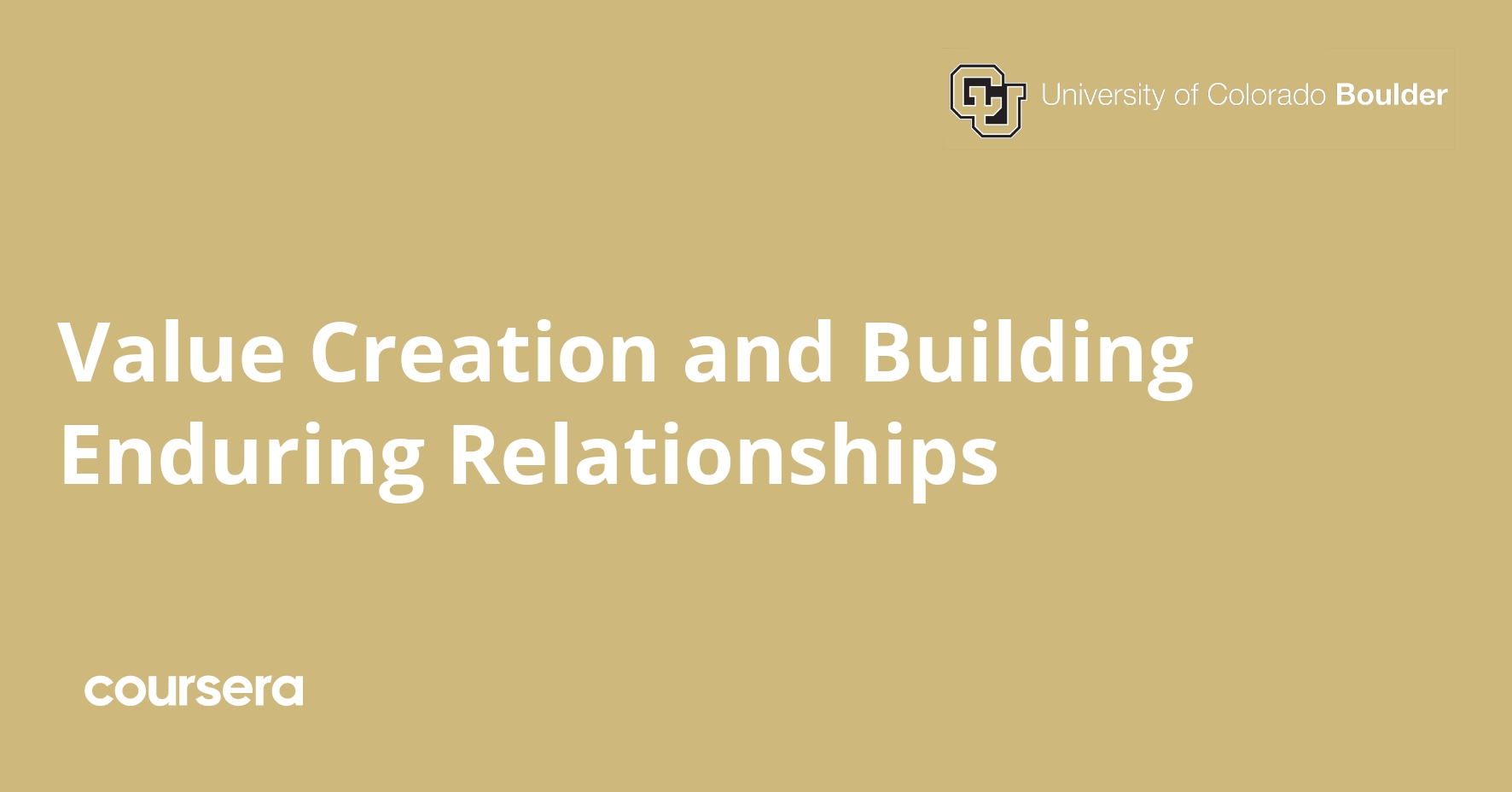 Value Creation and Building Enduring Relationships - Coursya