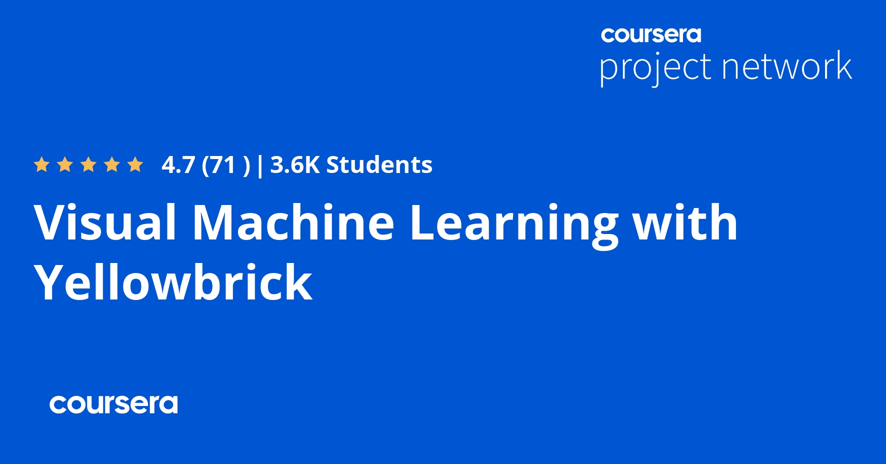Visual Machine Learning with Yellowbrick - Coursya