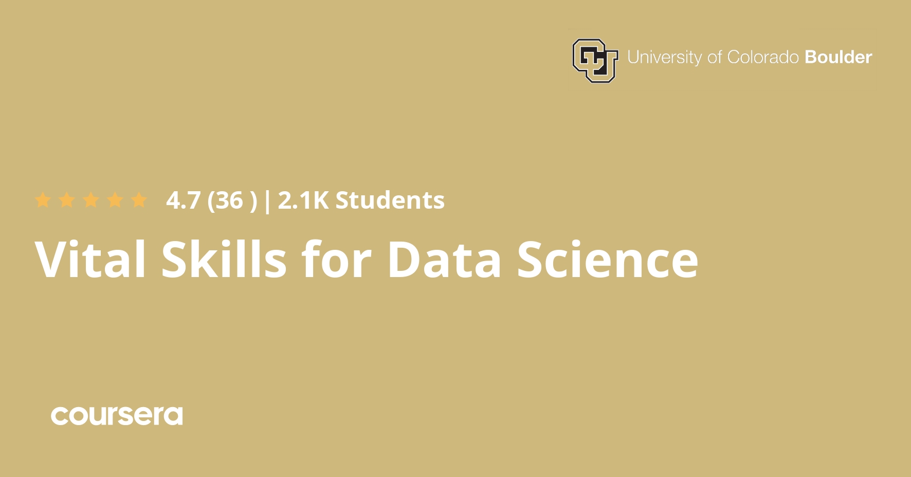 Vital Skills for Data Science Specialization - Coursya