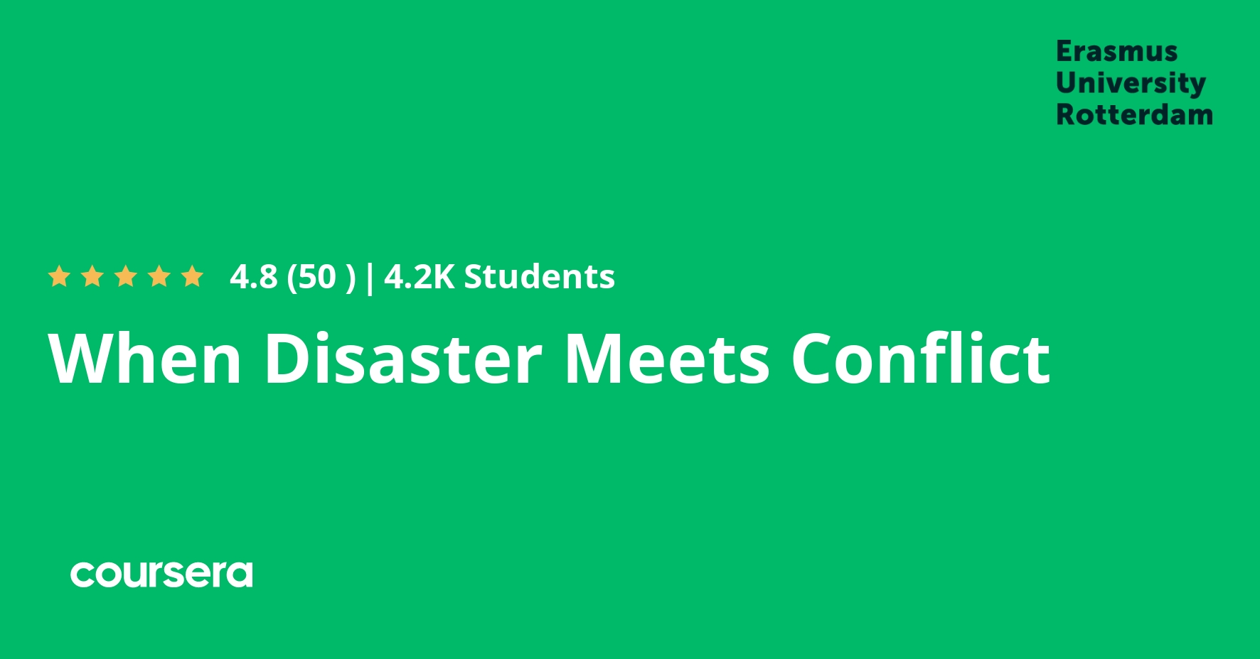 When Disaster Meets Conflict - Coursya