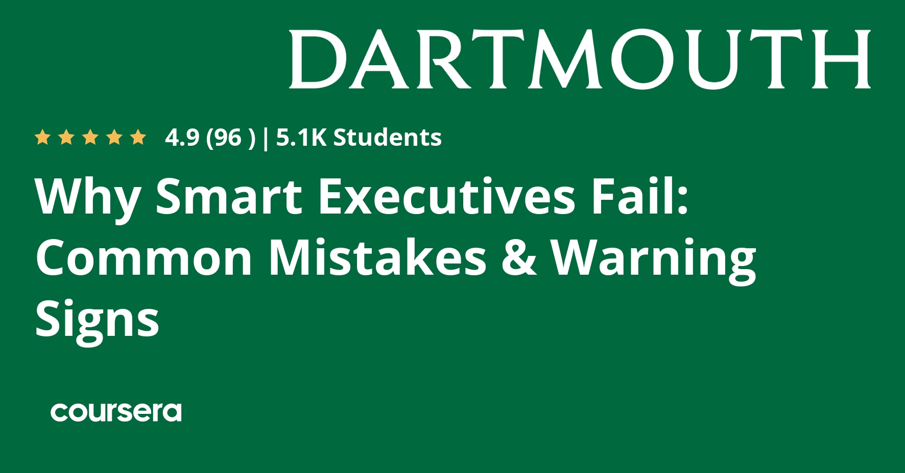 Why Smart Executives Fail: Common Mistakes & Warning Signs - Coursya
