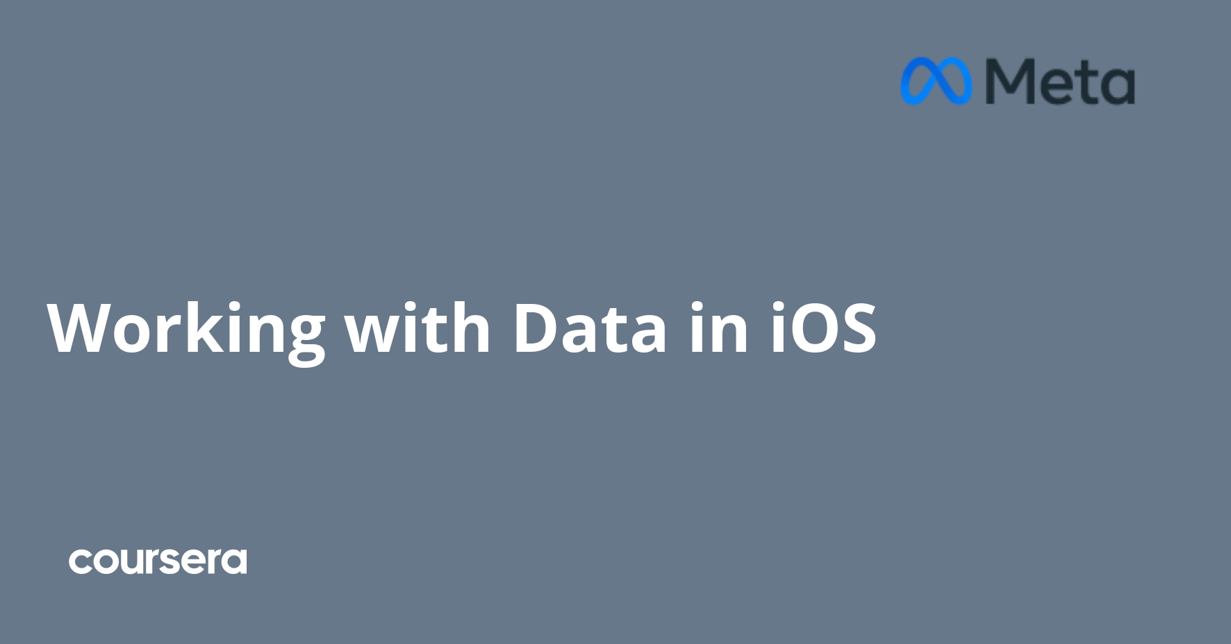 Working with Data in iOS - Coursya