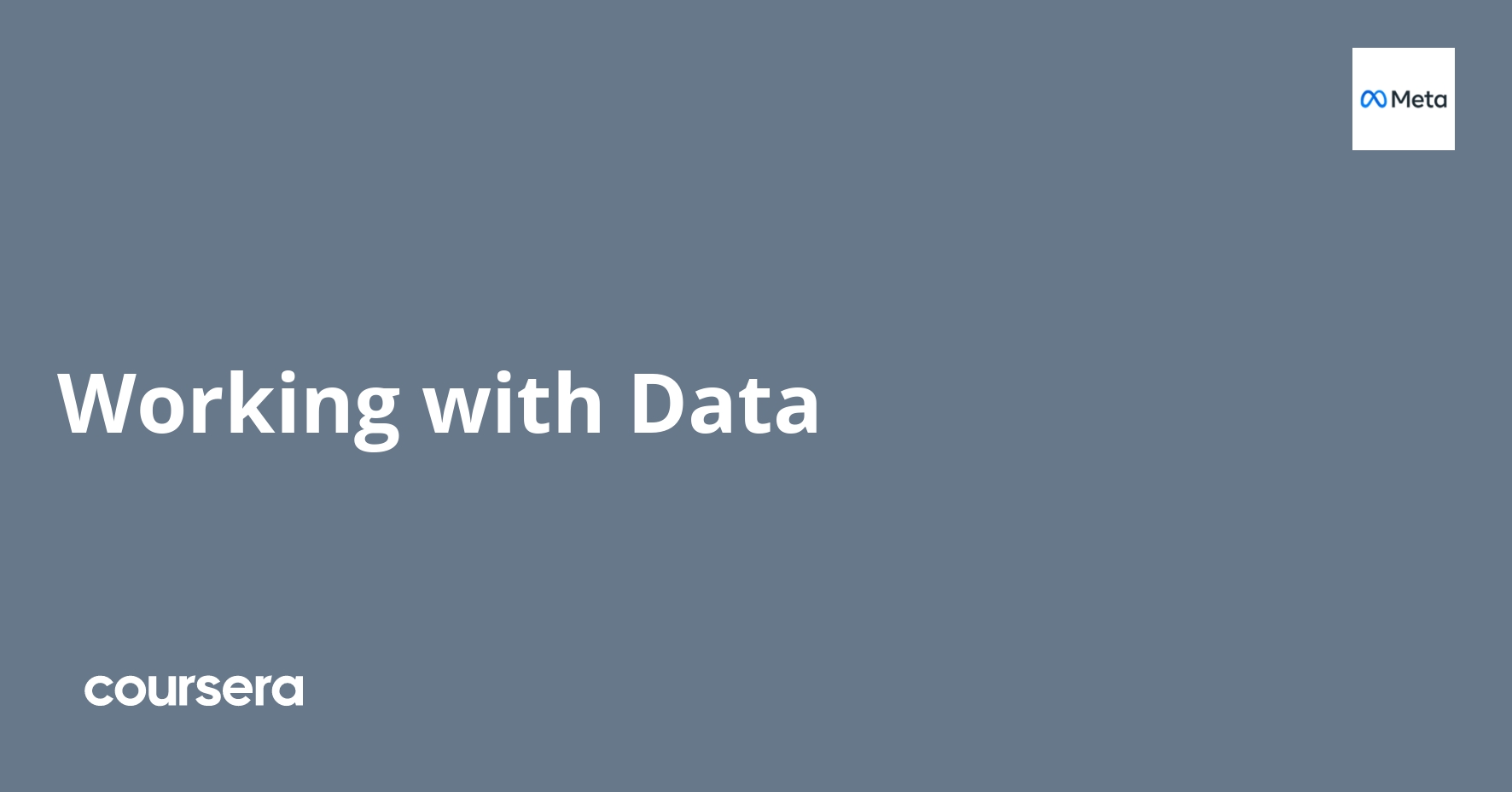 Working with Data - Coursya