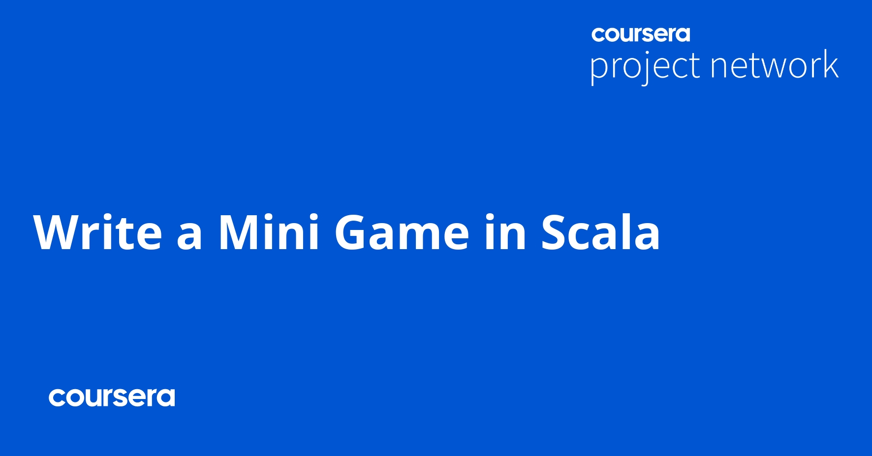 Write a Mini Game in Scala - Coursya