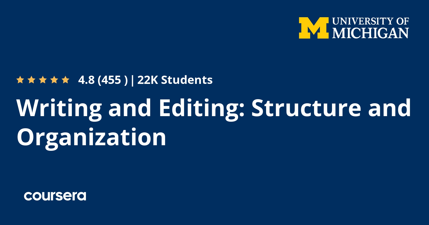 Writing and Editing: Structure and Organization - Coursya