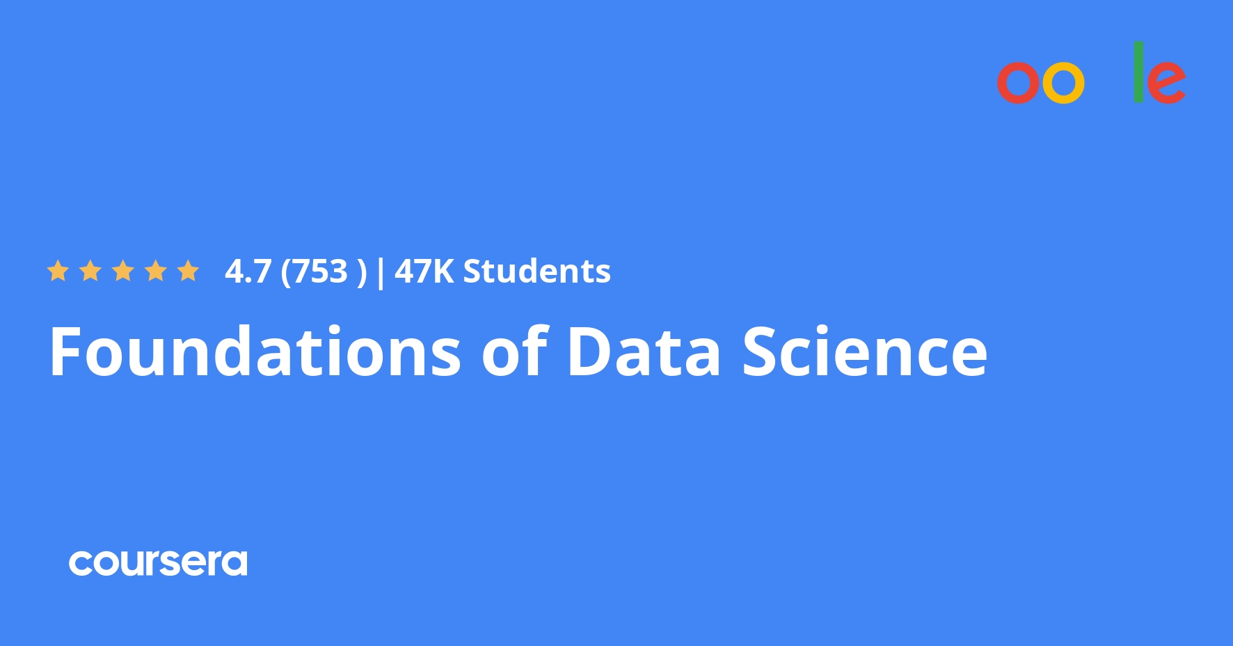 Foundations of Data Science - Coursya