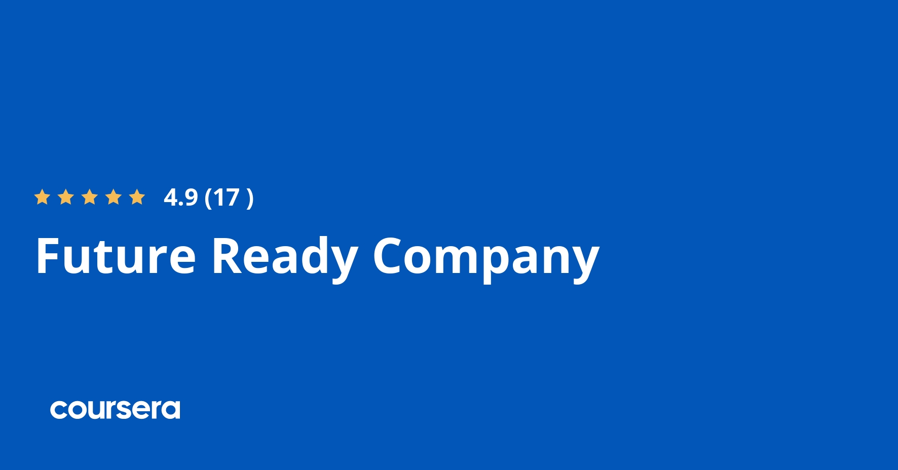 Future Ready Company - Coursya